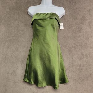 Windsor | Dresses | Windsorstore Strapless Dress Womens Small Green ...